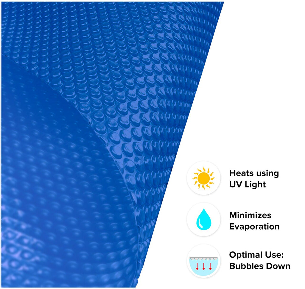 18 x 33 ft Oval Pool Solar Cover 8 mil | Click N Pick Canada